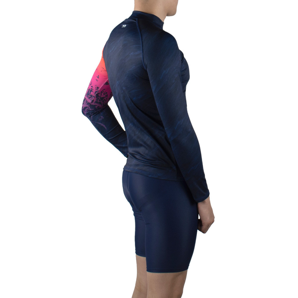 TYR Solstice Men's Long Sleeve Rashguard - Aqua Fitness